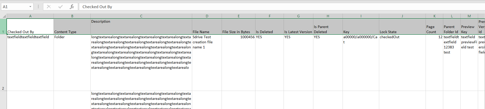Custom File Object Creation (using Spreadsheet)