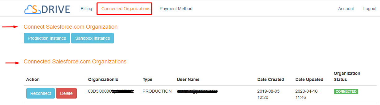 S-Drive Portal Account