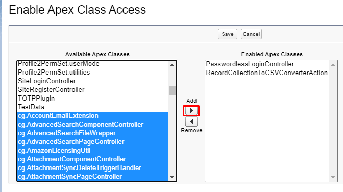 Apex Classes, Visualforce Pages, Custom Setting Definitions, Custom Metadata Settings